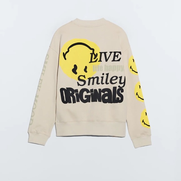 Zara | Tops | Zara Exclusive Smiley Hoodie | Poshmark